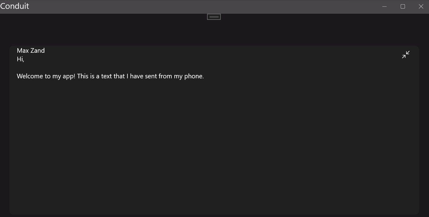 Conduit | Maxime Zand
